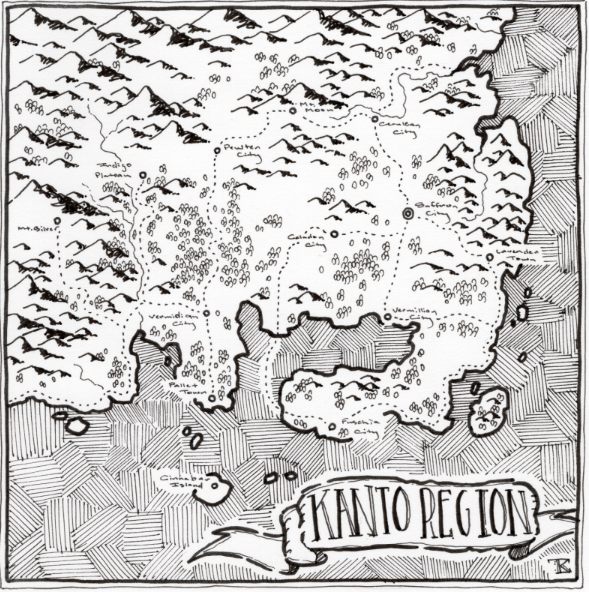 Kanto Region - Minimap – Chromus Maps